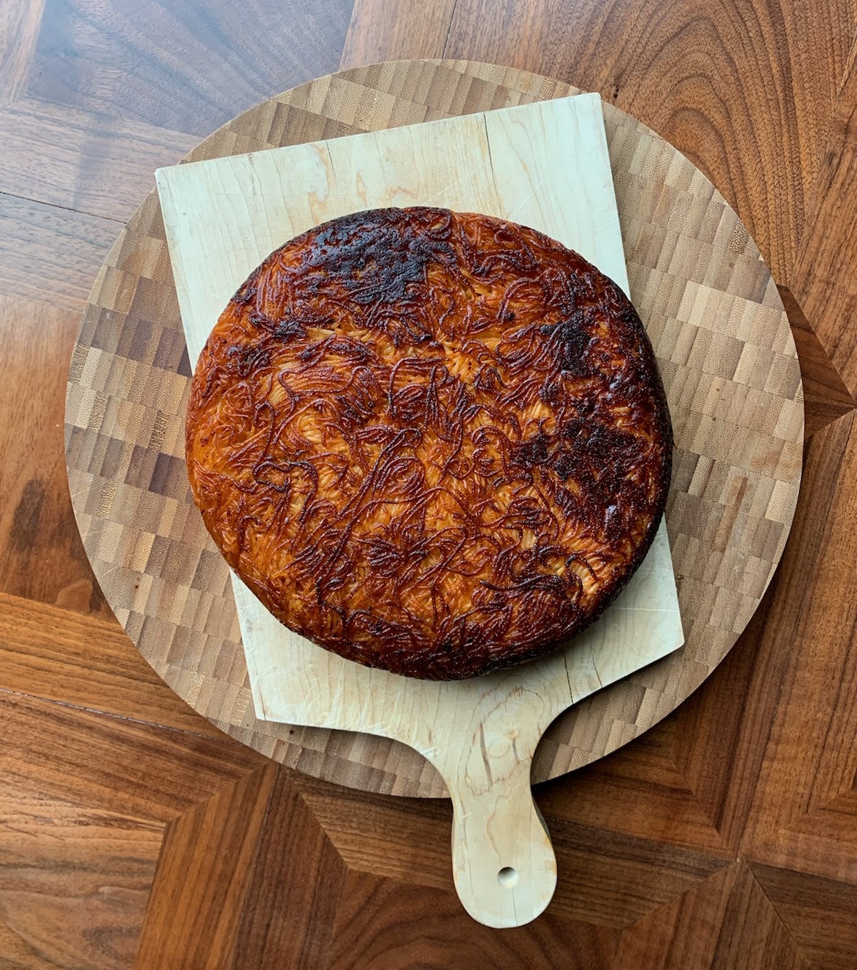 fried spaghetti pie – haikuveg
