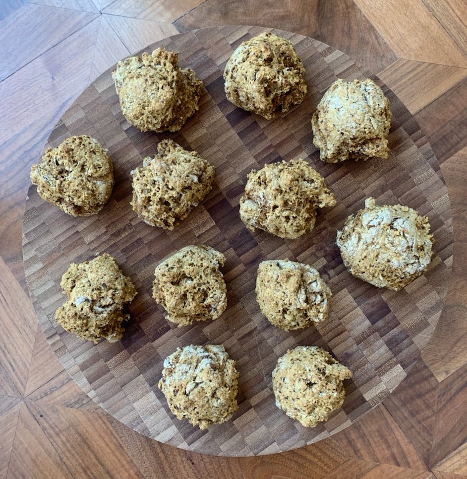 tea & flax scones – haikuveg