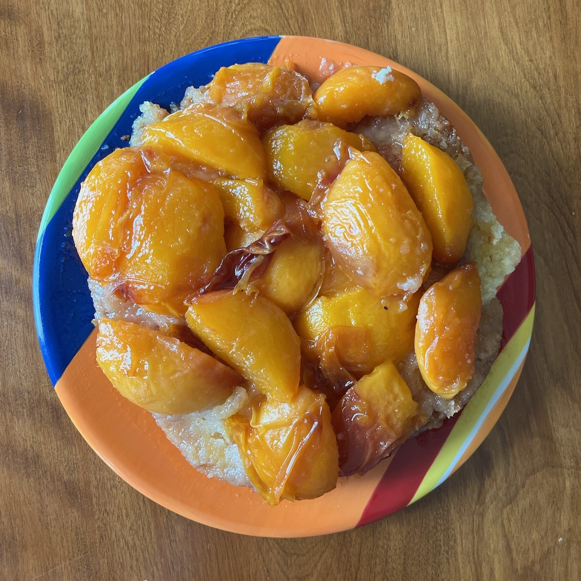 peach & maple biscuit cobbler – haikuveg