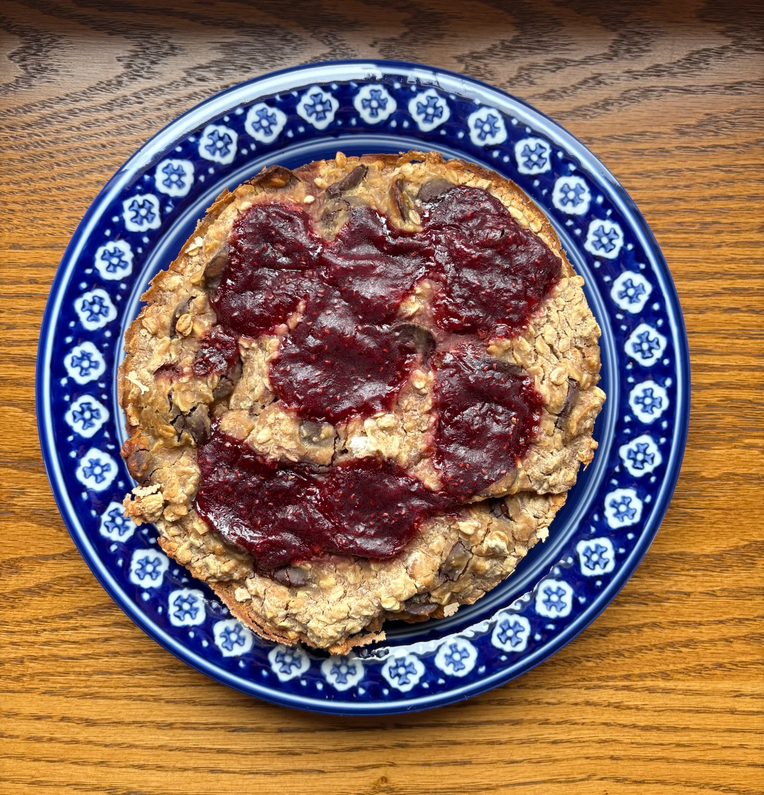 raspberry & chocolate oat bars – haikuveg